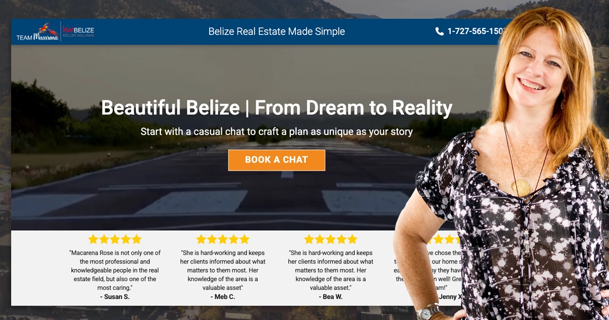 Macarena “Belize” Rose: Best Real Estate Agent in Belize